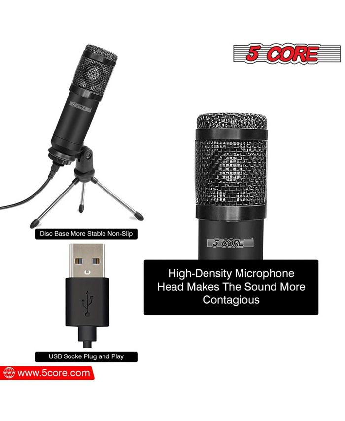 5 Core Podcast Equipment Bundle All in One Podcast Kit w Condenser ...