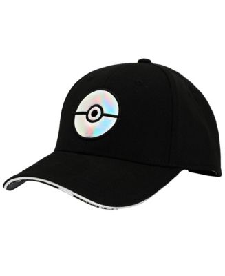 Pokemon Men's Adult Holographic PU Pokeball Black Elite Flex Hat… - Macy's