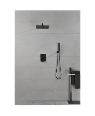 Simplie Fun 10 Inch Shower Head Bathroom Luxury Rain Mixer Shower ...