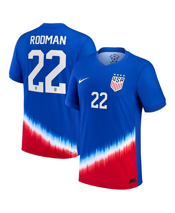 Nike Men's Trinity Rodman Royal USWNT 2024 Away Authentic Jersey - Macy's