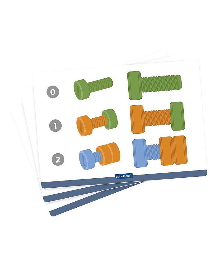 Kaplan Early Learning Twisty Tools - Nuts and Bolts Set - 84 Pieces ...