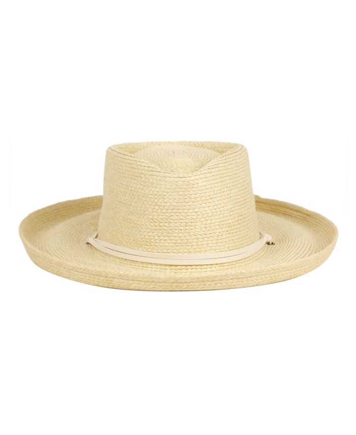Angela & William Straw Ferora Sun Hat with Chin Cord - Macy's