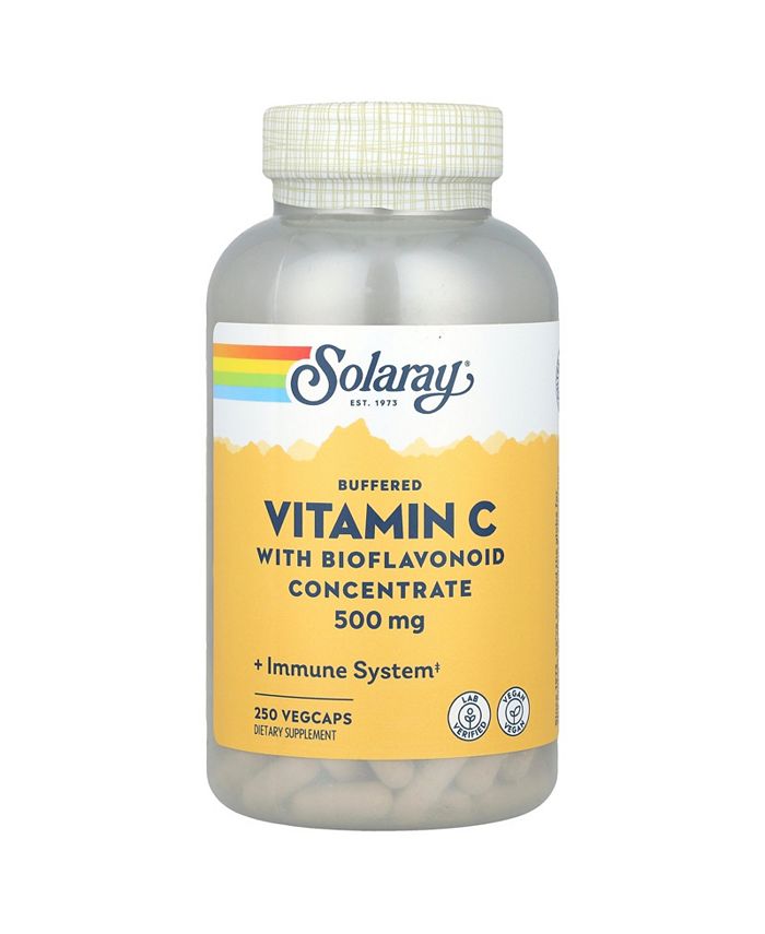 Solaray Buffered Vitamin C with Bioflavonoid Concentrate 500 mg - 250 VegCaps - Macy's