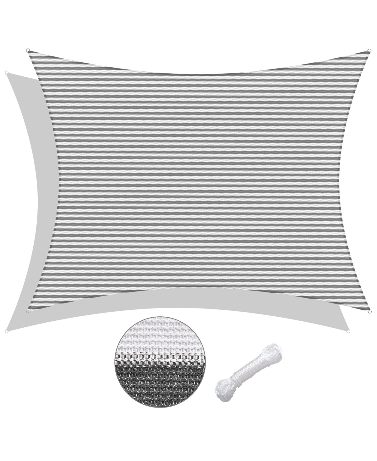 Click here for Yescom 23x20 Ft 95 Uv Block Hdpe Rectangle Sun Sha... prices