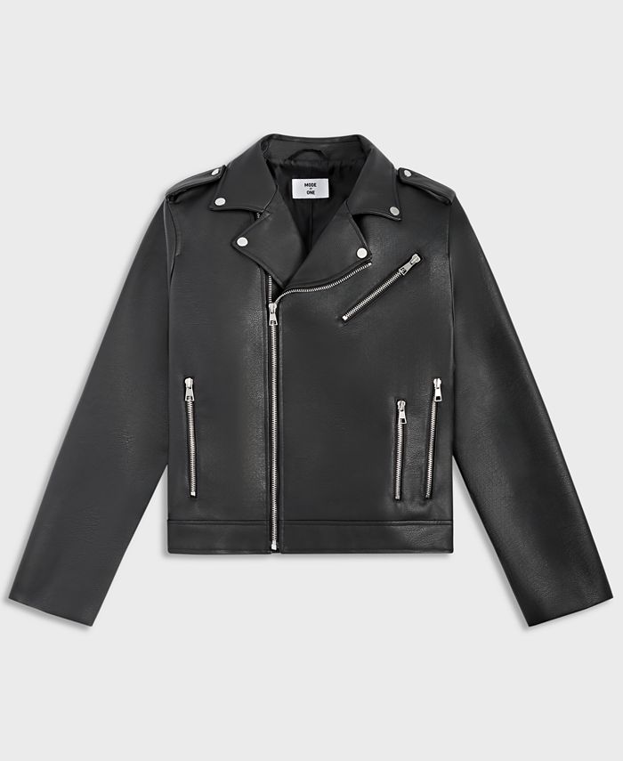 Mode of One Men's Biker Jacket, Created for Macy's - Macy's
