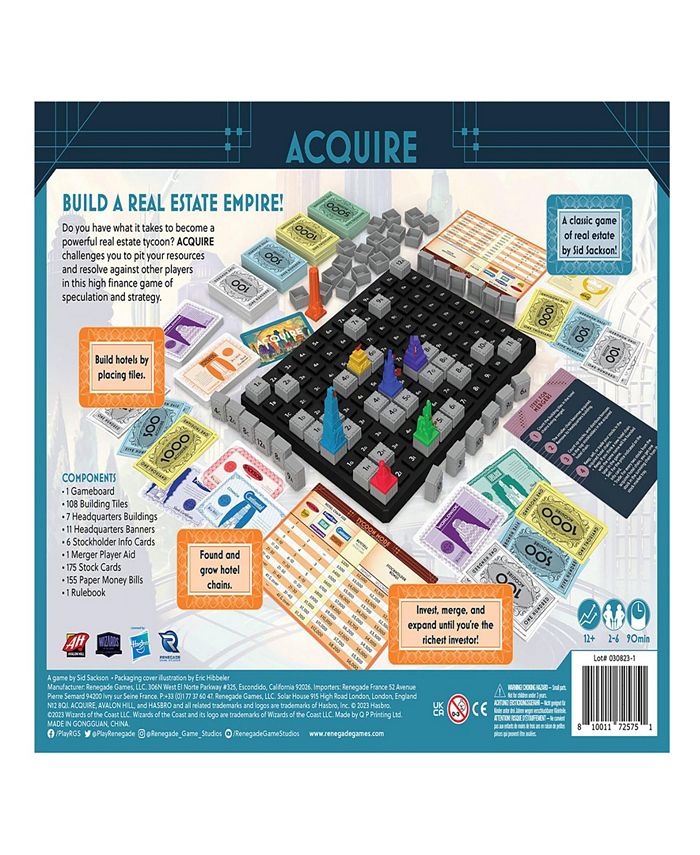 Renegade Game Studios Acquire Strategy Board Game - Macy's