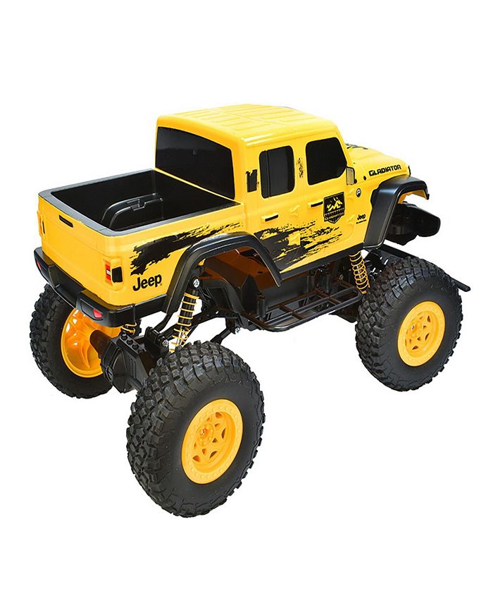 Toy Shock Jeep Yellow Gladiator 4WD RC Car - Macy's