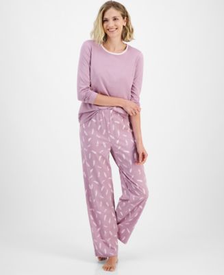 Charter Club Women's 2-Pc. Long-Sleeve Pajamas Set, Created for Macy's ...