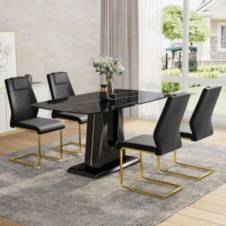 Streamdale Furniture Ultra Modern Dining Table Glamour and ...