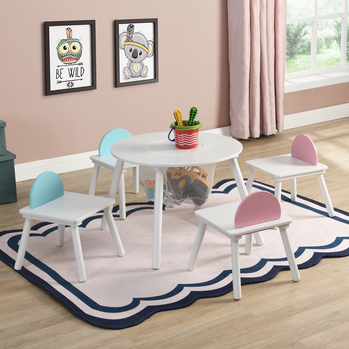 Click here for Streamdale Furniture Childrens Panel Table With 4... prices