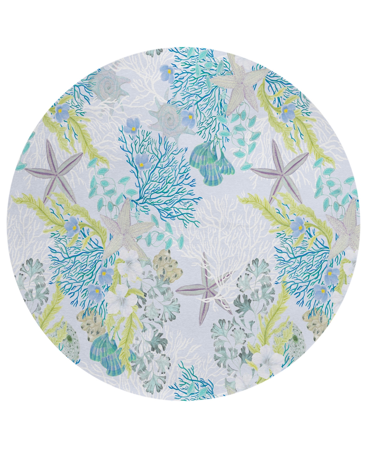 Click here for Dalyn Seabreeze SZ1 8x8 Round Area Rug - Silver prices