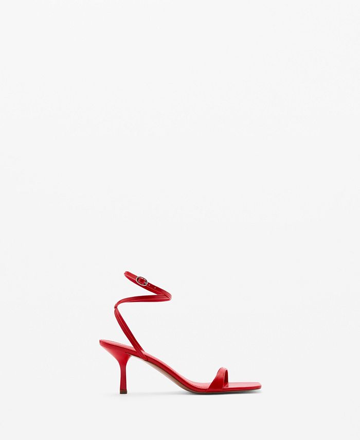 MANGO Women's Strappy Heeled Sandals - Macy's