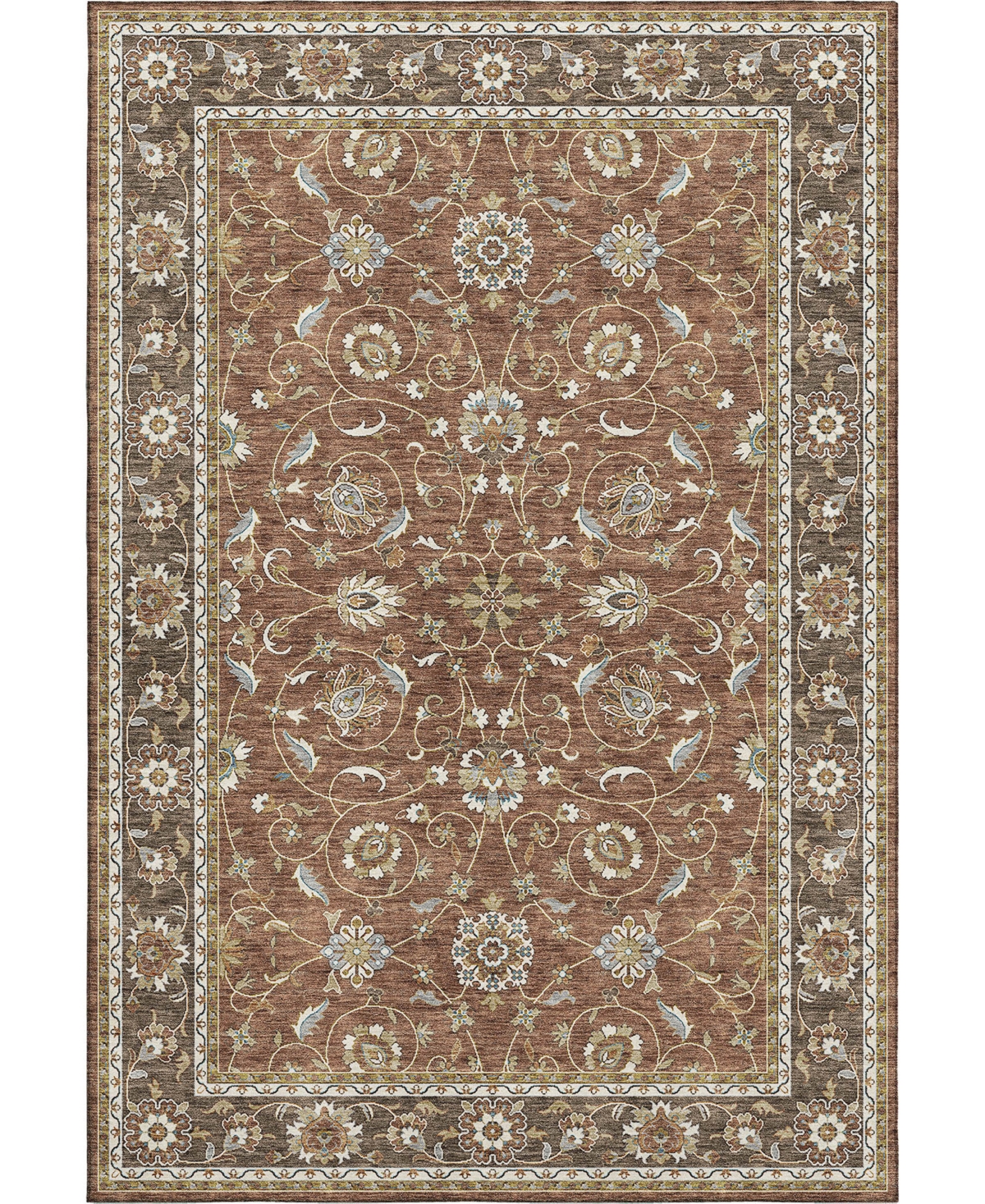 Click here for Dalyn Hatay Washable HY1 8x10 Area Rug - Paprika prices