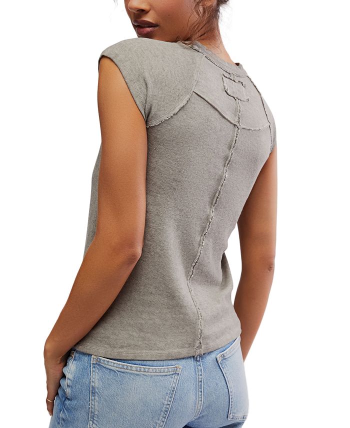 Free People Women's Riley Cotton Raglan-Sleeve Top - Macy's