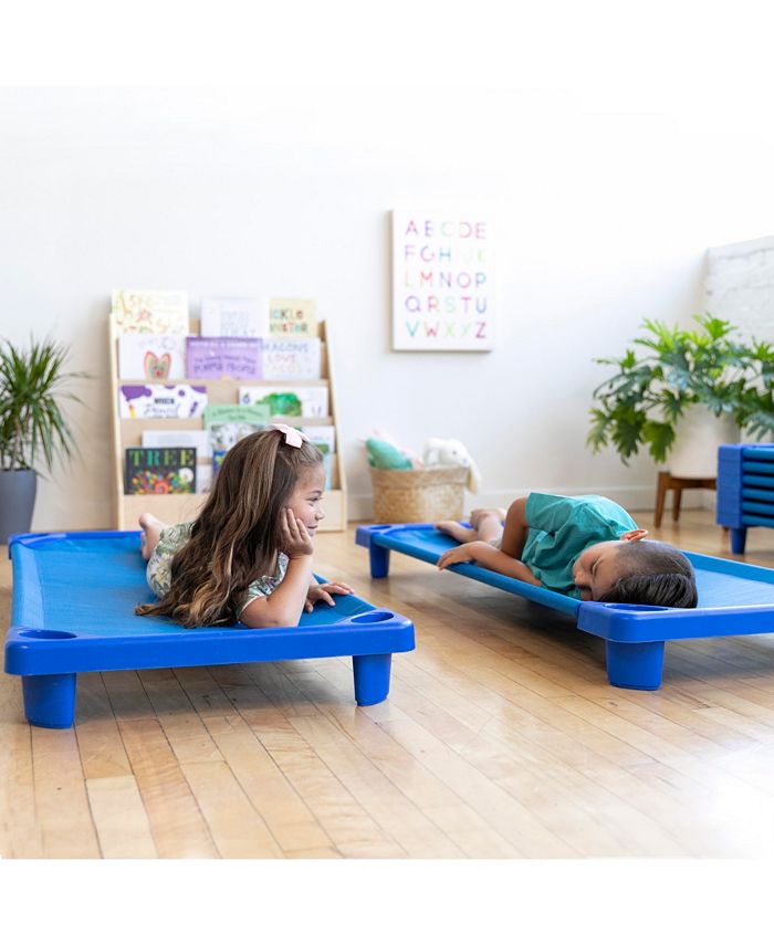 ECR4Kids Kids Streamline Cot, Standard Size, Blue, 6-Pack - Macy's