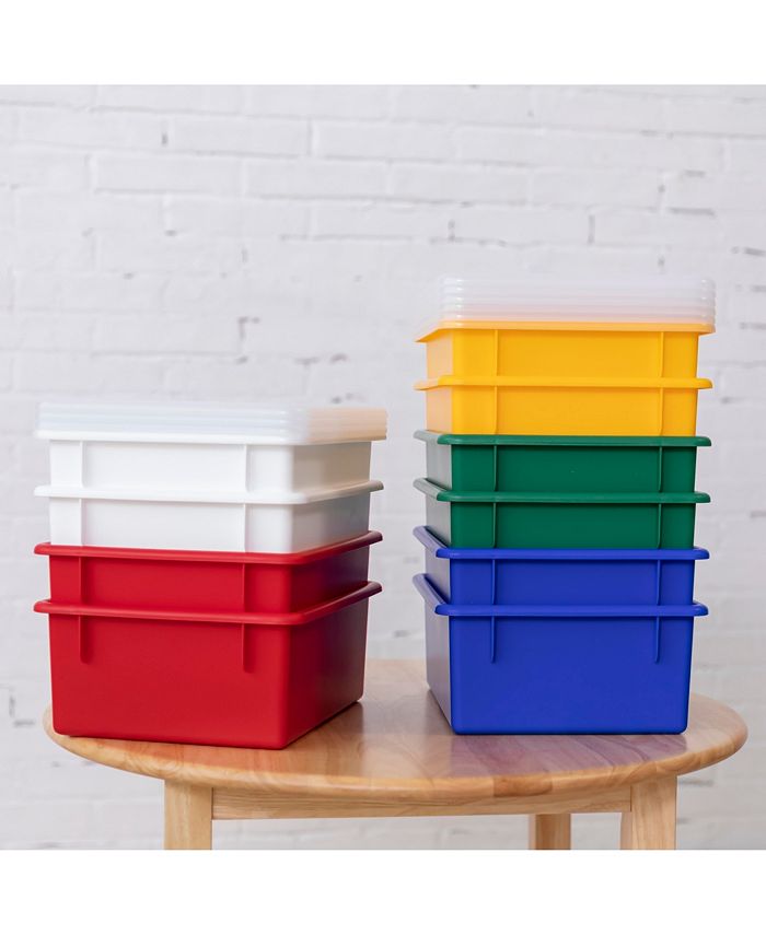 ECR4Kids Letter Size Tray with Lid, Storage Containers, 10-Pack - Macy's