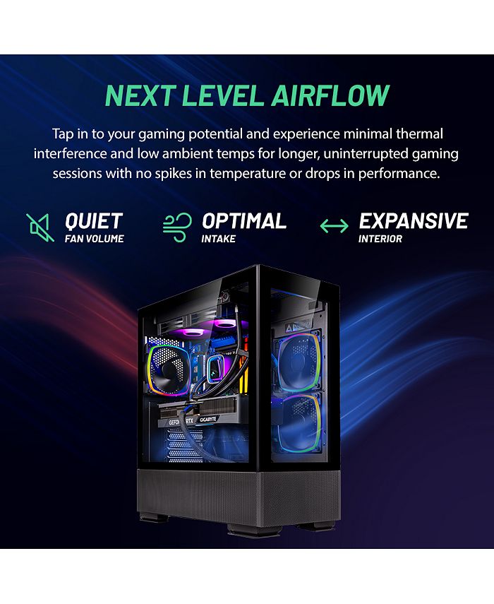 Skytech Gaming Skytech Azure Gaming PC, Ryzen 7 5700X, RTX 4070 Ti, 1TB ...