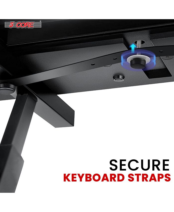 5 Core Keyboard Stand Z Style Height Width Adjustable Portable Heavy Duty Music Stands for Kids ...