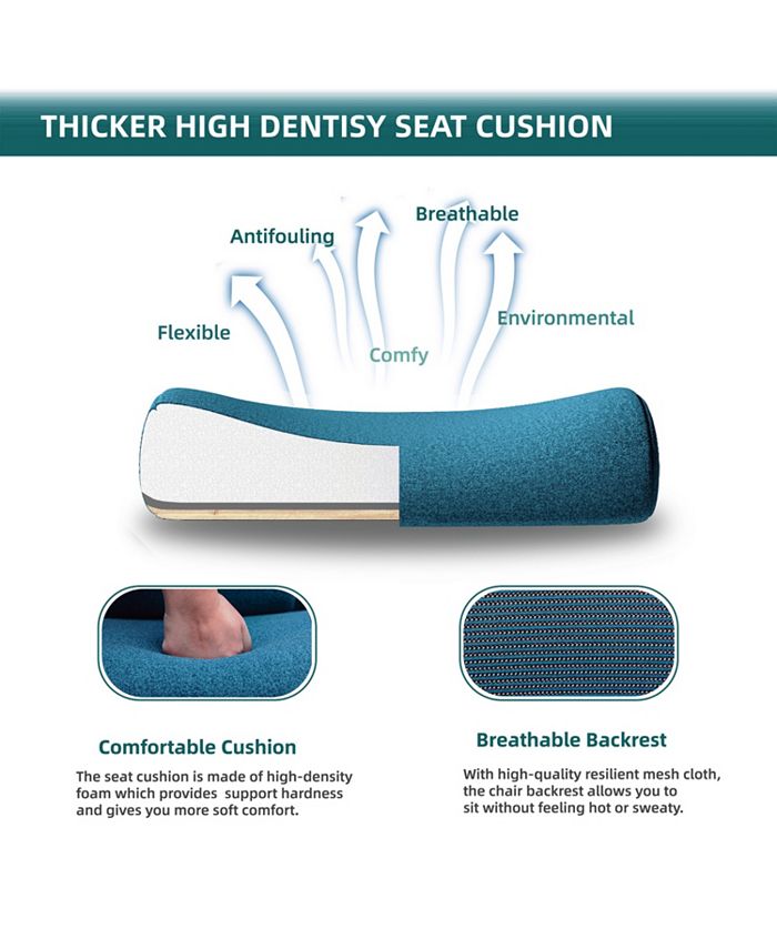 Simplie Fun Mesh High Back Ergonomic Office Chair Lumbar Support Pillow ...