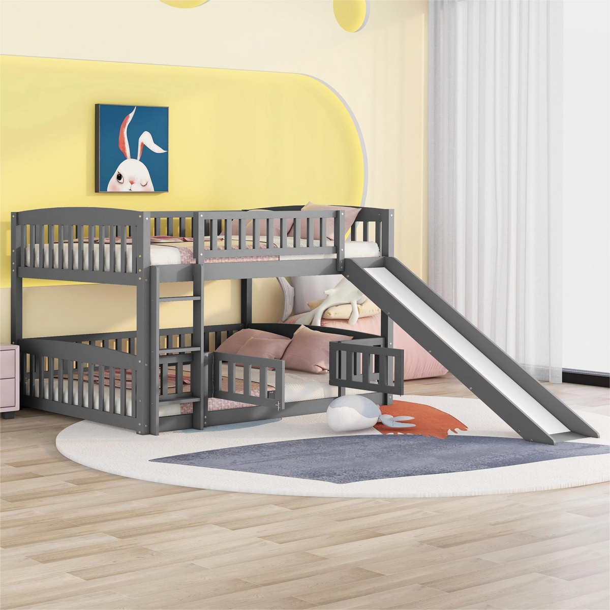 Click here for Streamdale Full Over Full Bunk Bed with Slide and... prices