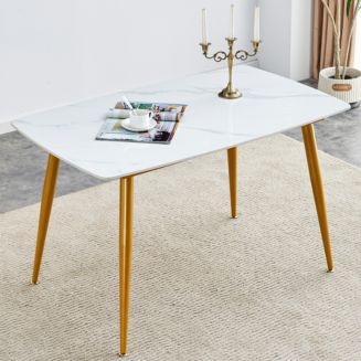 Streamdale Furniture Ultra Modern Dining Table with Non-Slip Pads for ...