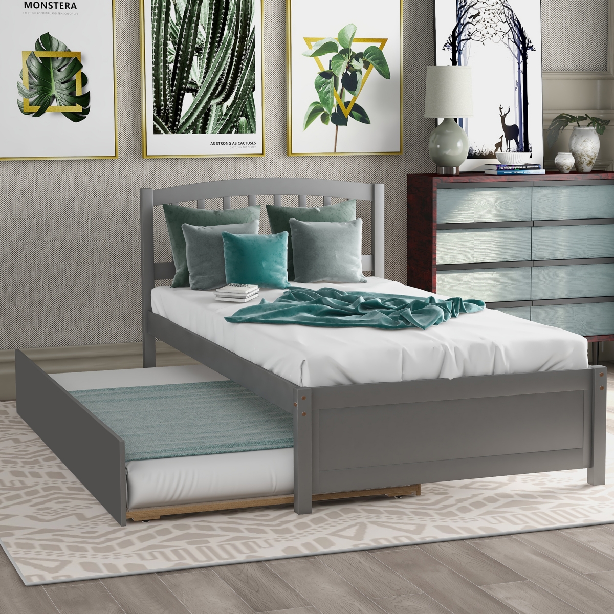Click here for Streamdale Twin Size Platform Bed Wood Bed Frame W... prices