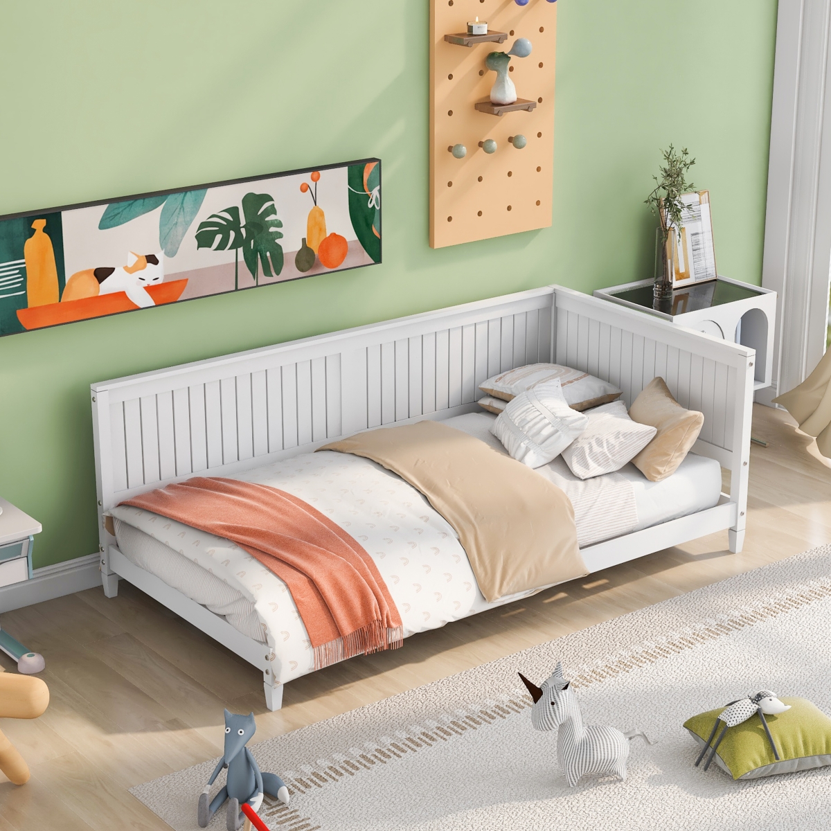 Click here for Streamdale Twin Size Wood Daybed/Sofa Bed - White prices