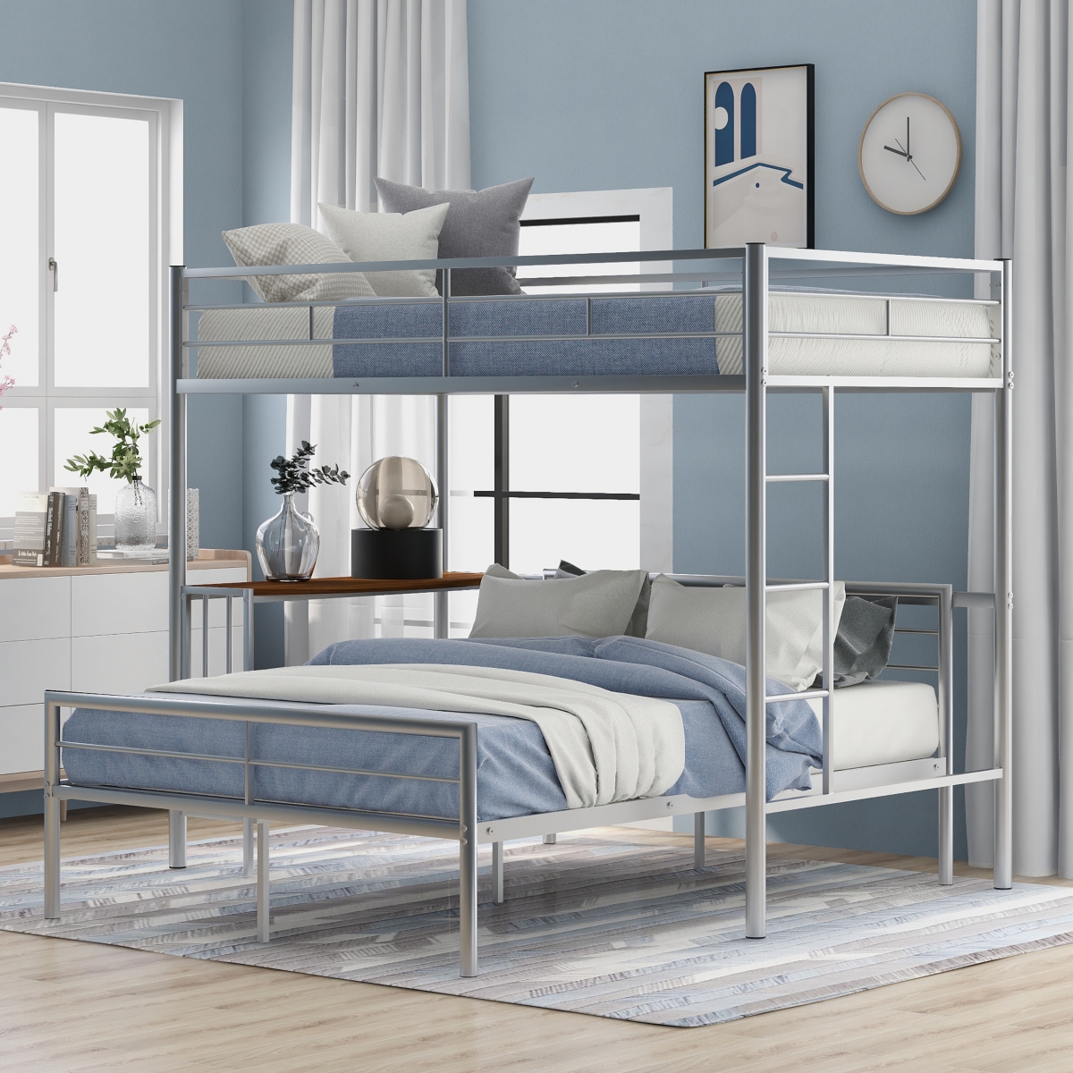 Click here for Streamdale Twin Over Full Bunk Bed with Desk and L... prices