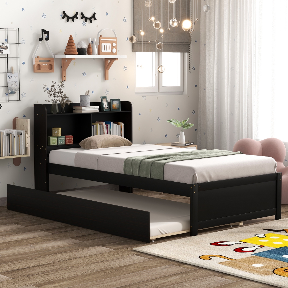Click here for Streamdale Twin Bed With Trundle  Bookcase - Espre... prices