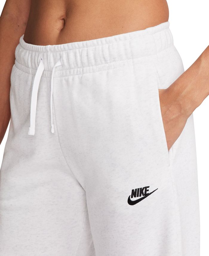 Nike Women's Sportswear Club Fleece Mid-Rise Wide-Leg Sweatpants - Macy's