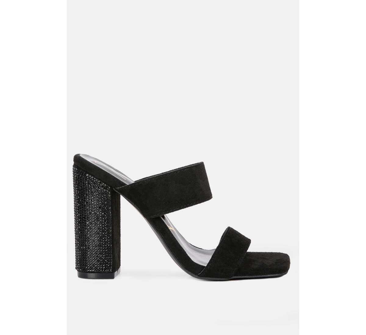 Click here for High Sass Rhinestone Embellished Sandals - Black prices