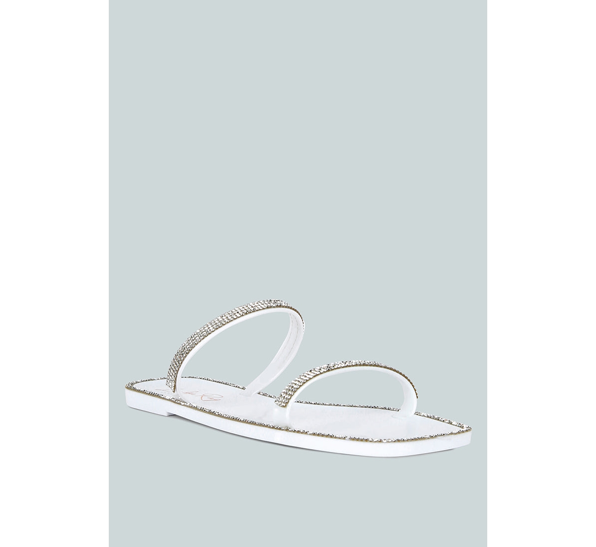 Click here for Fenta Diamante Detail Jelly Flats Women - White prices