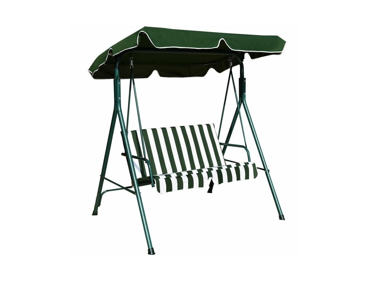 Click here for Slickblue Loveseat Cushioned Patio Steel Frame Swi... prices