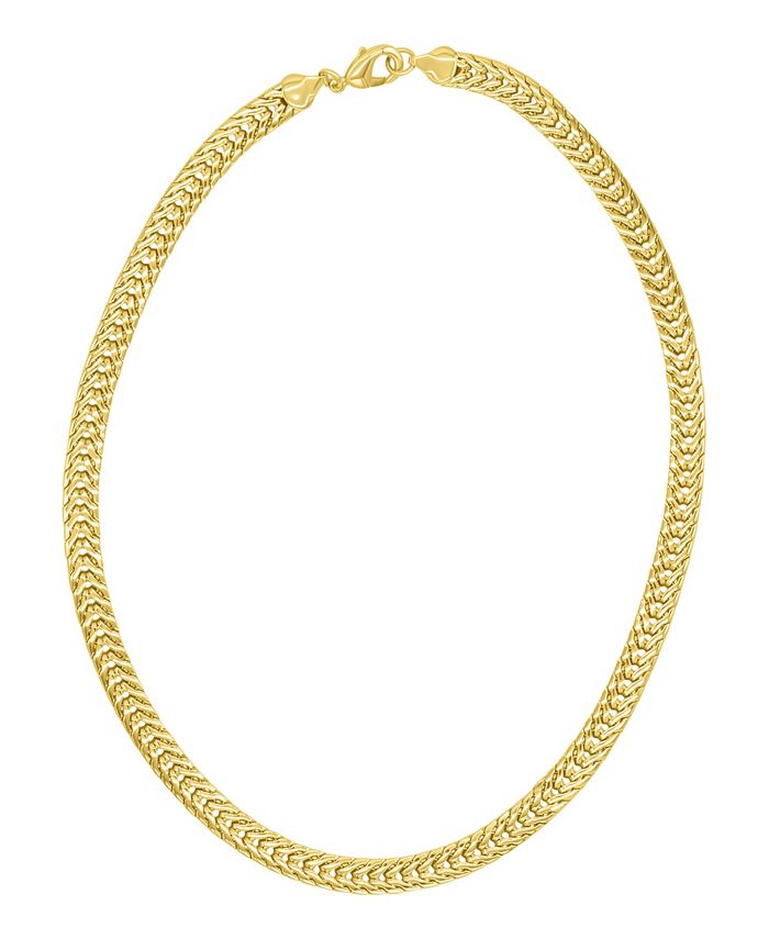 ADORNIA Gold Wheat Herringbone Chain Necklace - Macy's