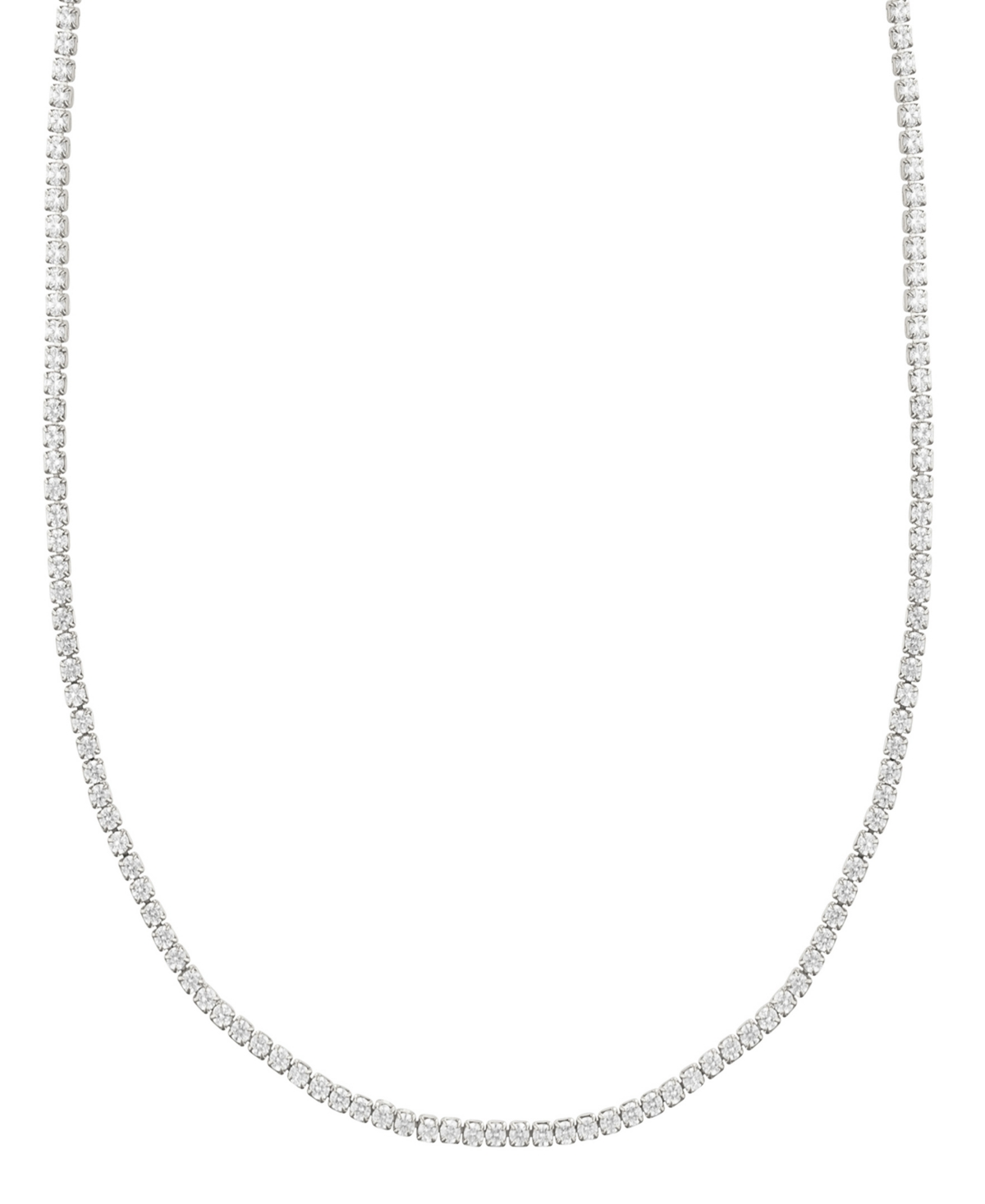 Click here for Adornia Micro Tennis Necklace - Silver prices
