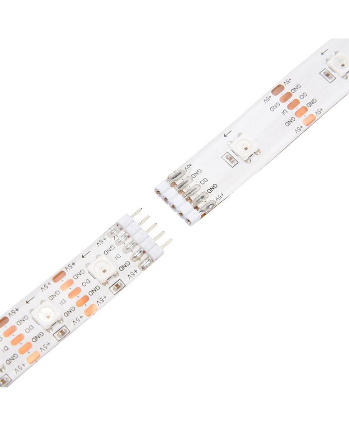 Yescom LED Strip Light Kit Color Changing Voice Music Interact WIFI App ...