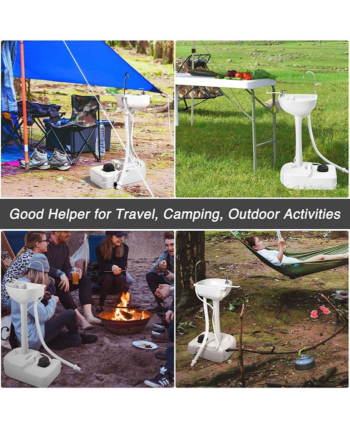 Yescom Portable Hand Wash Stand New HDPE 17L Wash Basin Sink for ...