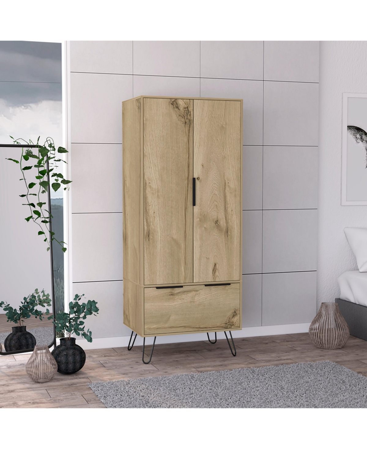 Click here for Fm Furniture Nuvo Closet - Light oak prices