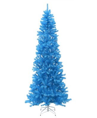 National Tree Company 7.5 ft. Light Blue Tree with White Stand - Macy's