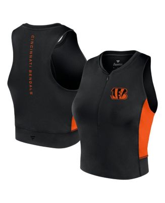 Fanatics Signature Women's Black Cincinnati Bengals Studio Fitted Gym ...