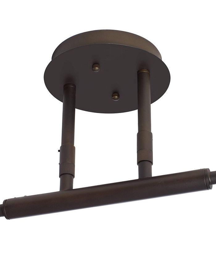 Pro Track S-Wave 6-Head LED Ceiling Track Light Fixture Kit Spot-Light ...