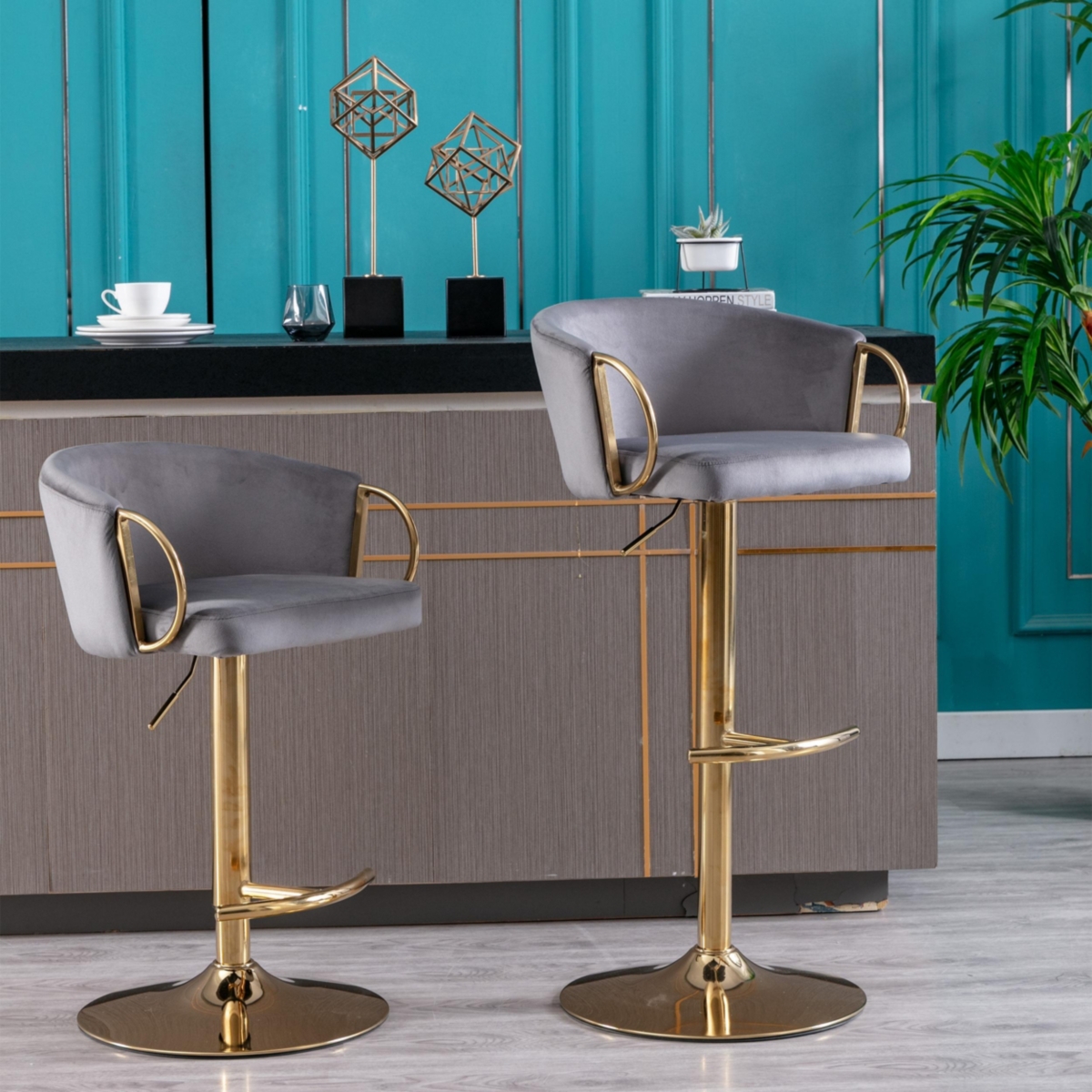 Click here for Streamdale Chrome Bar Stools with Adjustable Heigh... prices