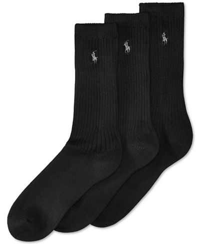 Polo Ralph Lauren Men's 3-Pack Crew Socks - Socks - Men - Macy's