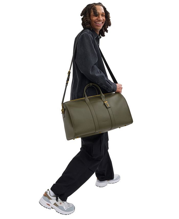 COACH Gotham Glovetan Refined Genuine Leather Duffle Bag - Macy's