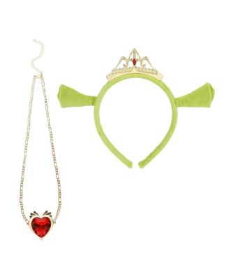 Shrek Fiona Ogre Crown Ears Headband and Heart Necklace Set - Macy's
