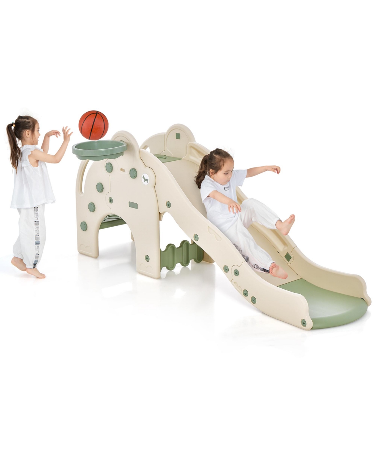 Click here for 3-in-1 Toddler Slide with Buffer Zone Basketball H... prices