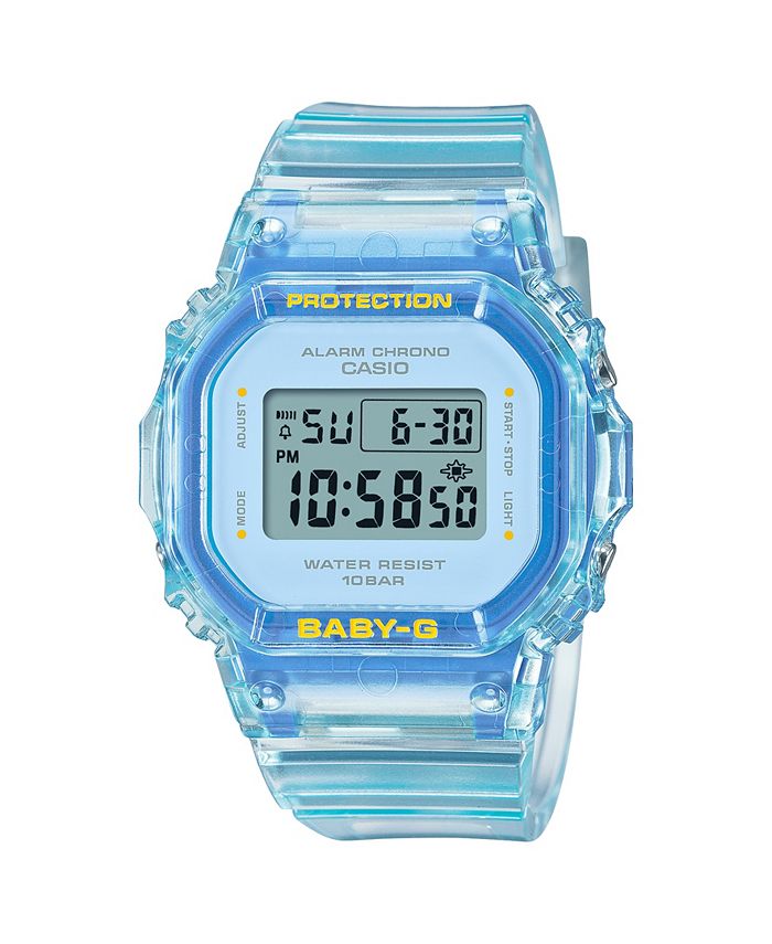 G-Shock G-Shock Women's Digital Blue Resin Watch, 37.9mm BGD565SJ-2 ...