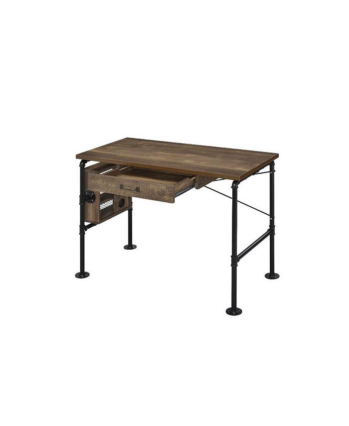 Simplie Fun Endang Writing Desk, Weathered Oak - Macy's
