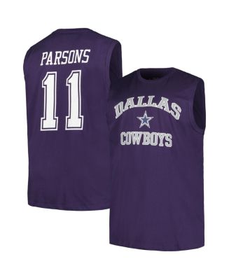 Fanatics Men's Micah Parsons Navy Dallas Cowboys Big Tall Muscle Tank ...