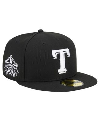New Era Men's Black Texas Rangers Logo 59FIFTY Fitted Hat - Macy's